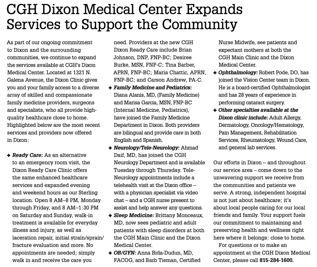 CGH Medical Center - Discover Dixon